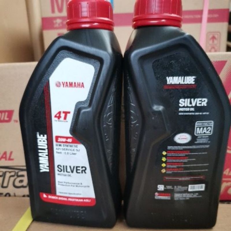 Jual oli yamalube silver motor 4TAK 800 mil 20W-40 yamaha | Shopee ...