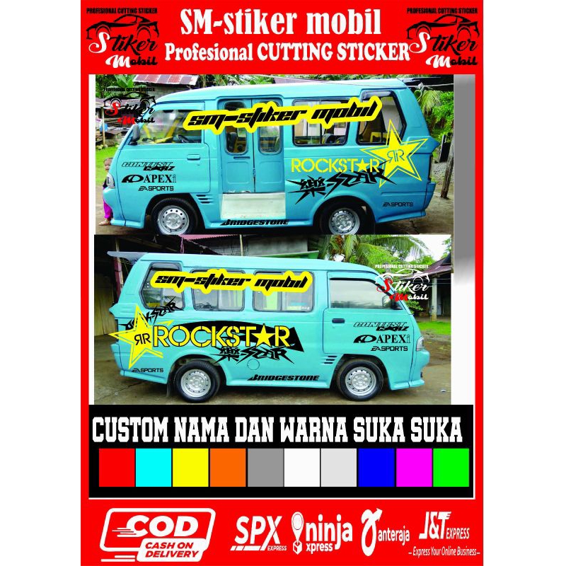 Jual stiker mobil futura carry mini ceper angkot stiker cutting sticker ...