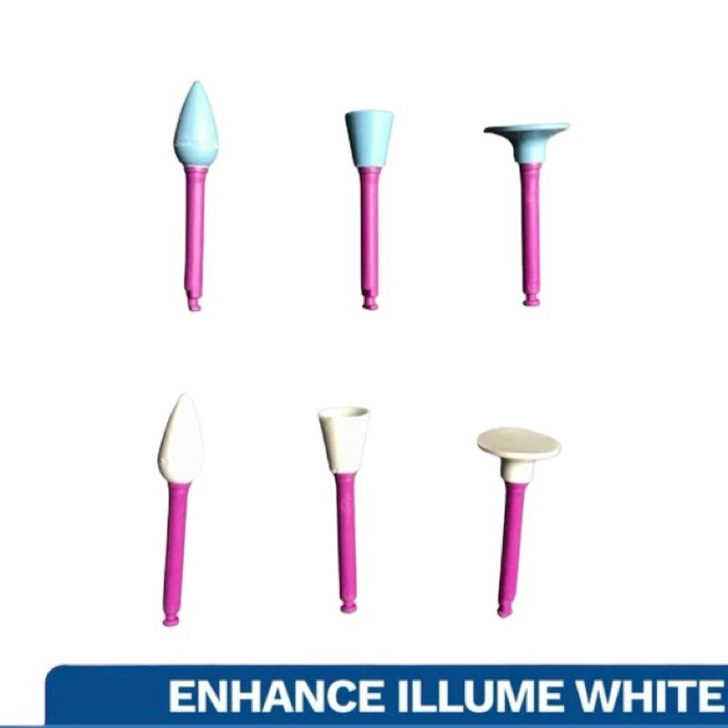 Jual Dental Enhance Illume White Blue Bur Polishing Finishing Composite ...