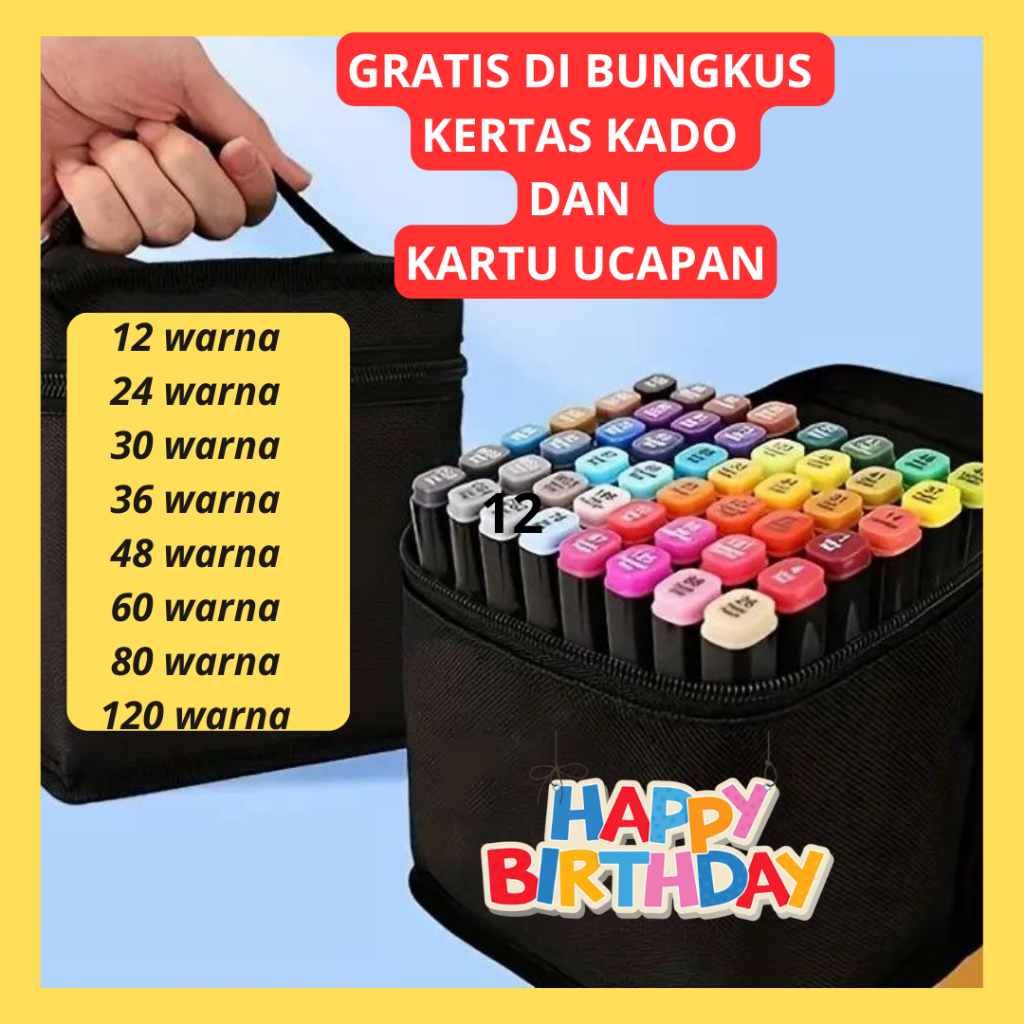 Jual Spidol Warna Stabilo Touch Toddi 12-80 Warna Dual Side Fine Art ...