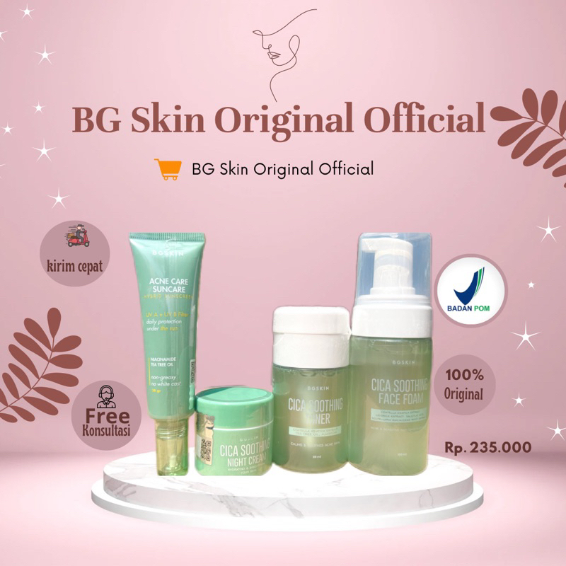 Jual BG Skin Paket Acne Sensitif | Shopee Indonesia