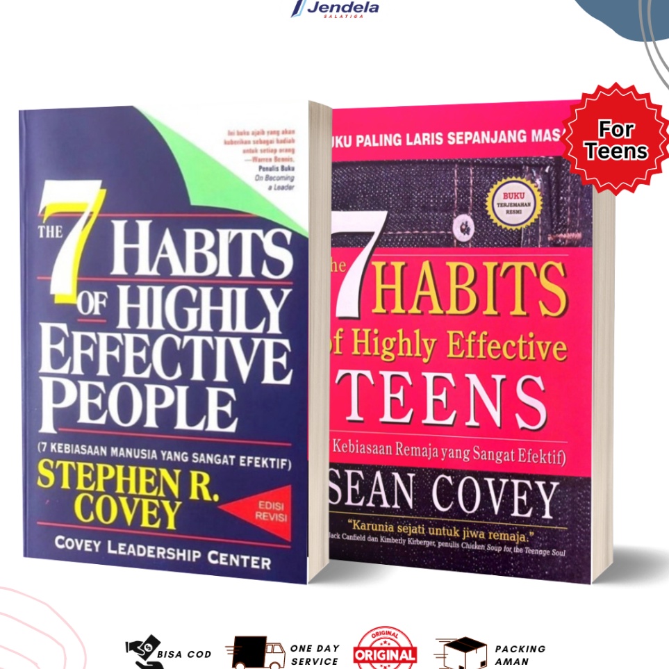 Jual Buku The 7 Habits of Highly Effective People Stephen R Covey 7 Habits Teen Sean Covey h ...
