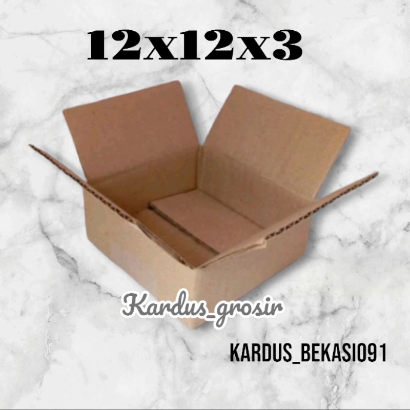 Jual kardus box packing 12x12x3 | Shopee Indonesia