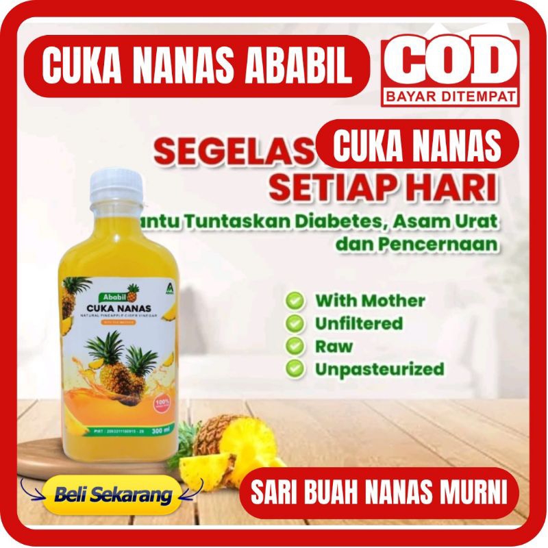 Jual CUKA NANAS ABABIL 300 ML - CUKA NANAS MURNI CUKA NANAS PERASAN ...