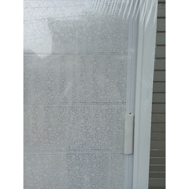 Jual PINTU KAMAR MANDI NEW PVC Garis Putih 70x195 cm MINIMALIS BAHAN ...