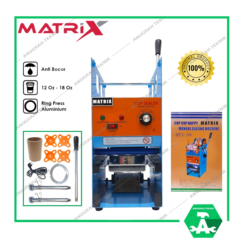 Jual MATRIX MTX-D8 Mesin Cup Sealer / Mesin Press Cup Gelas Plastik ...