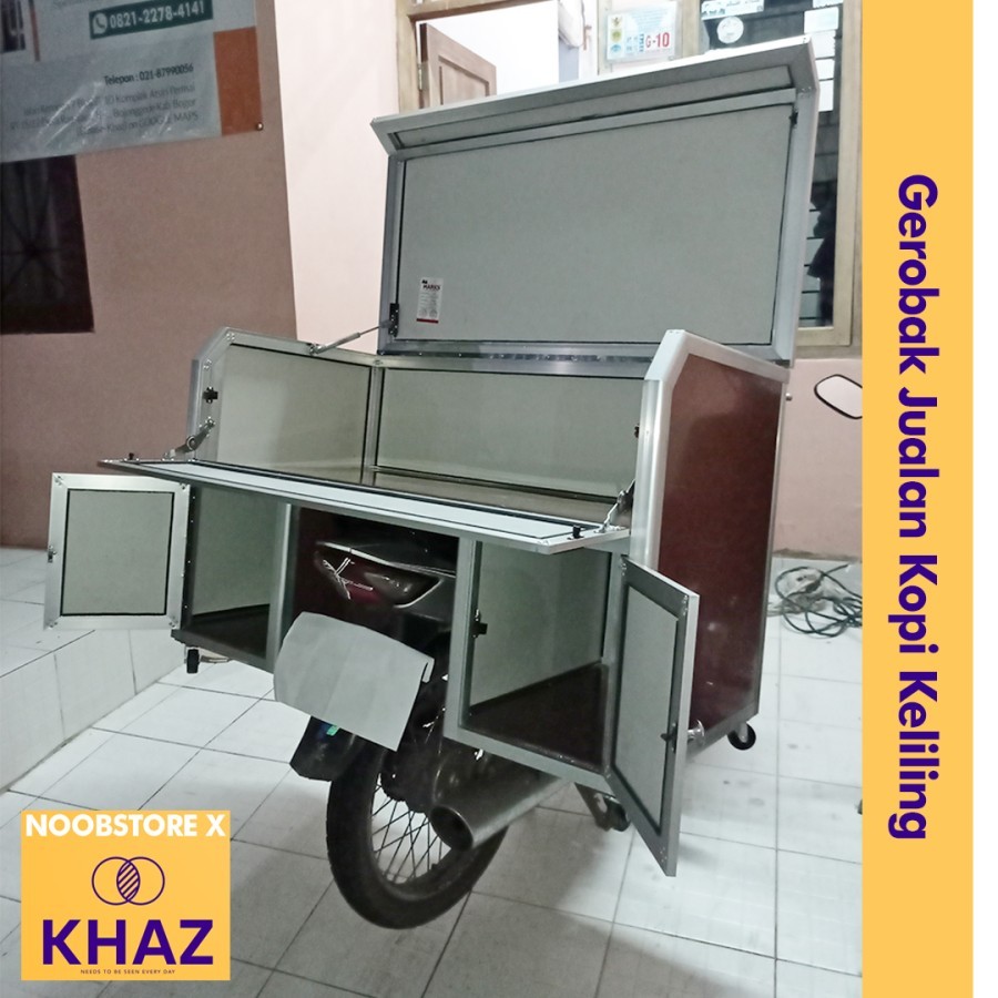 Jual Gerobak Motor Kopi Keliling / Gerobak Jualan dimotor / Gerobak Rombong | Shopee Indonesia