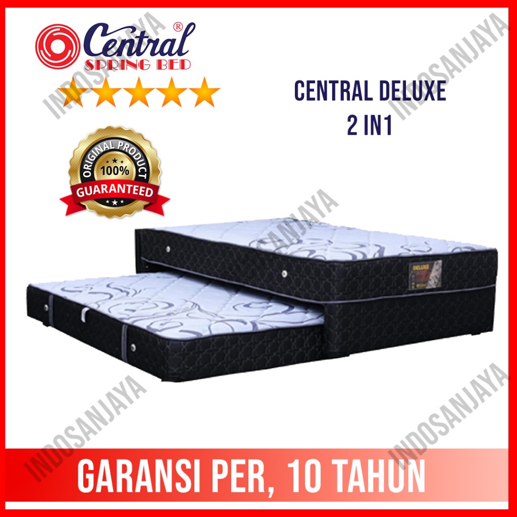 Jual kasur springbed central deluxe sorong atas dan bawah saja ukuran ...