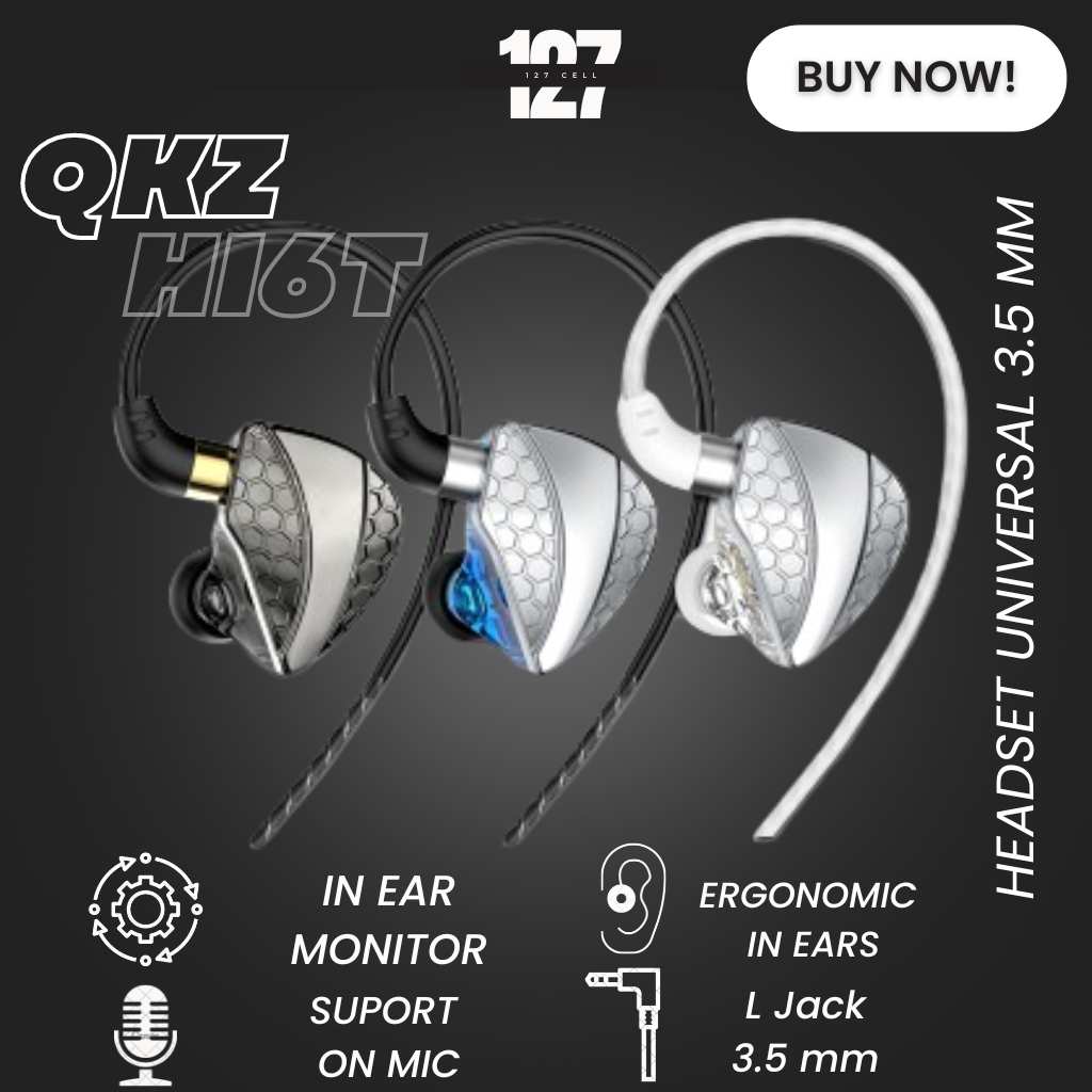Jual Headset QKZ HI6T In-Ear HIFI Gaming Sport Surround Sound Noise ...
