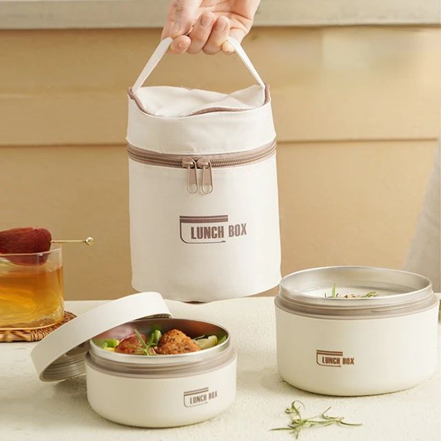 Jual 1 Set 304 Stainless Lunch Box /Kotak Makan Siang Bento Portabel ...