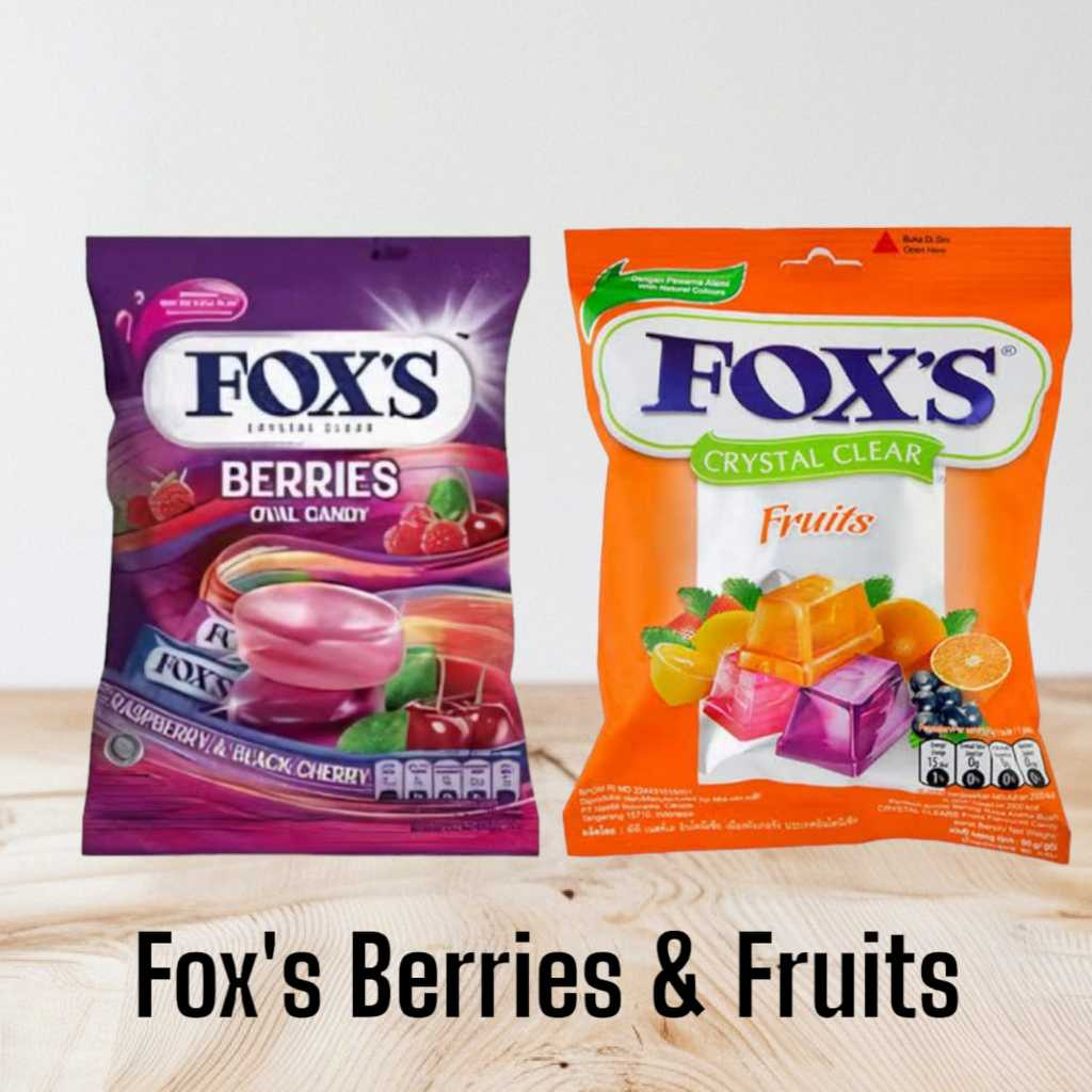 Jual PERMEN FOX'S RASA BERRIES & FRUITS BERAT 90 GRAM PER PACK ...