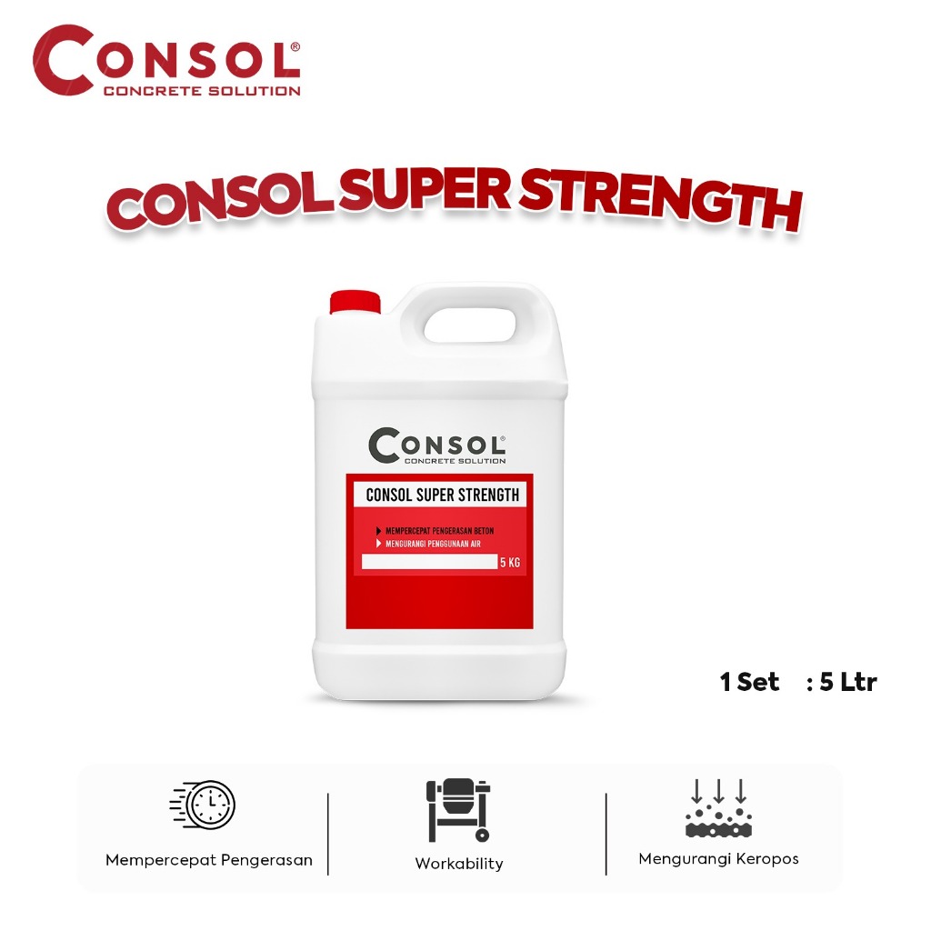 Jual Consol _ Consol Admix Super Strenght Aditif Beton Yang Kedap Air ...