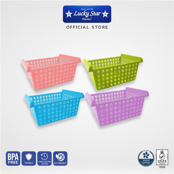 Jual Lucky Star - Lucky Container L Coklat Keranjang plastik Storage ...