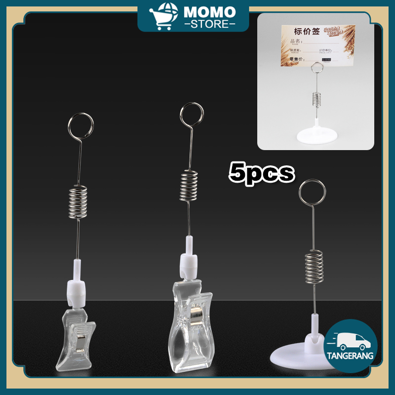 Jual 5PCS Jepitan Harga Price Tag / Penjepit Label Harga / Stand Nomor ...