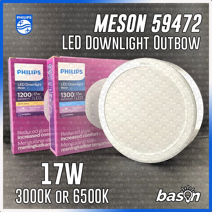 Jual PHILIPS 59472 Meson Outbow 17W 6" D150 - LED Downlight Surface ...