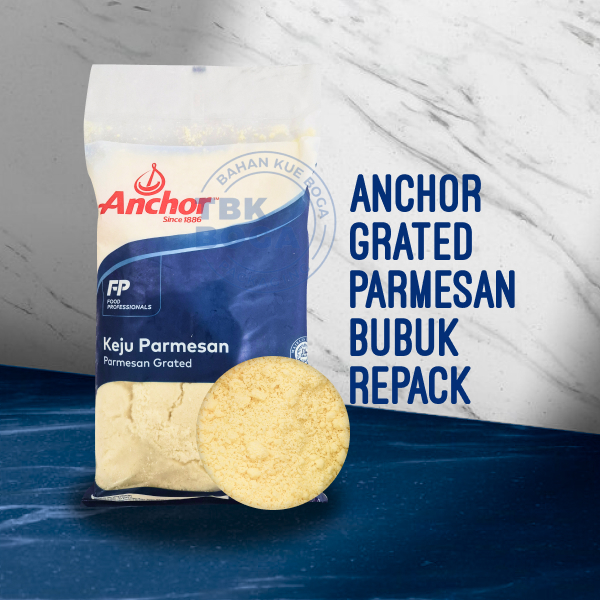 Jual ( Repack ) Anchor Keju Parmesan ( 100, 250 gr ) Bubuk Parut Halus ...