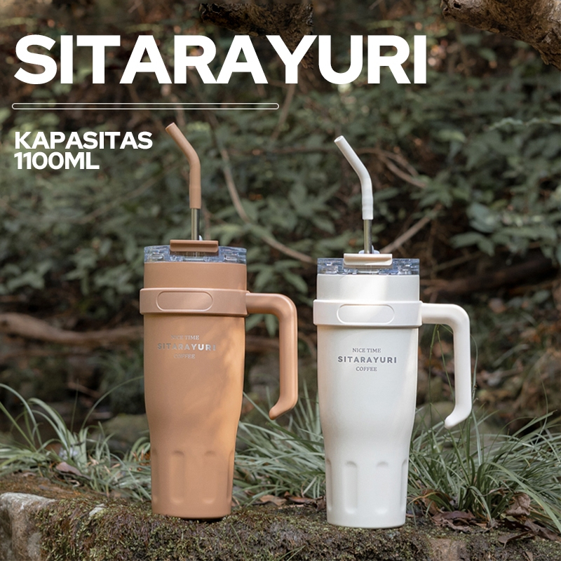 Jual TUMBLER SITARAYURI SIZE JUMBO - THERMOS GAGANG VAKUUM TAHAN PANAS ...