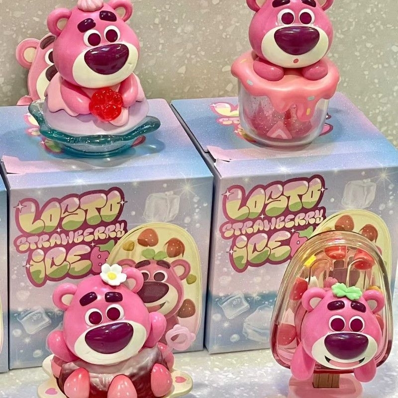 Jual blind box lotso Strawberry Ice cup Blind Box mini.so Figure Trendy ...