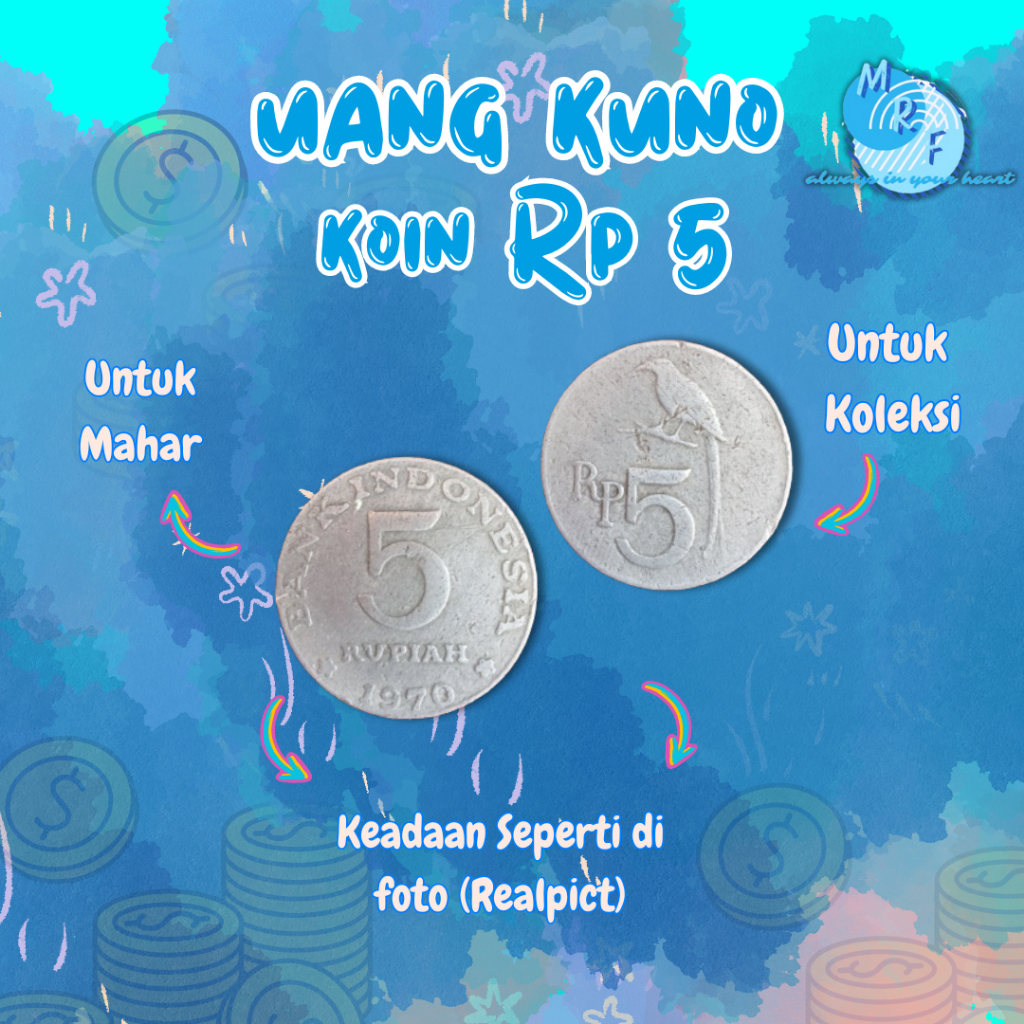 Jual KOIN KUNO KOIN 5 RUPIAH BURUNG 1970 Koin kuno mahar nikah koin rp ...