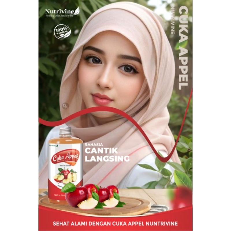 Jual Cuka Apel 500ml Apple Cider Vinegar Premium Cuka Apel Organik With ...