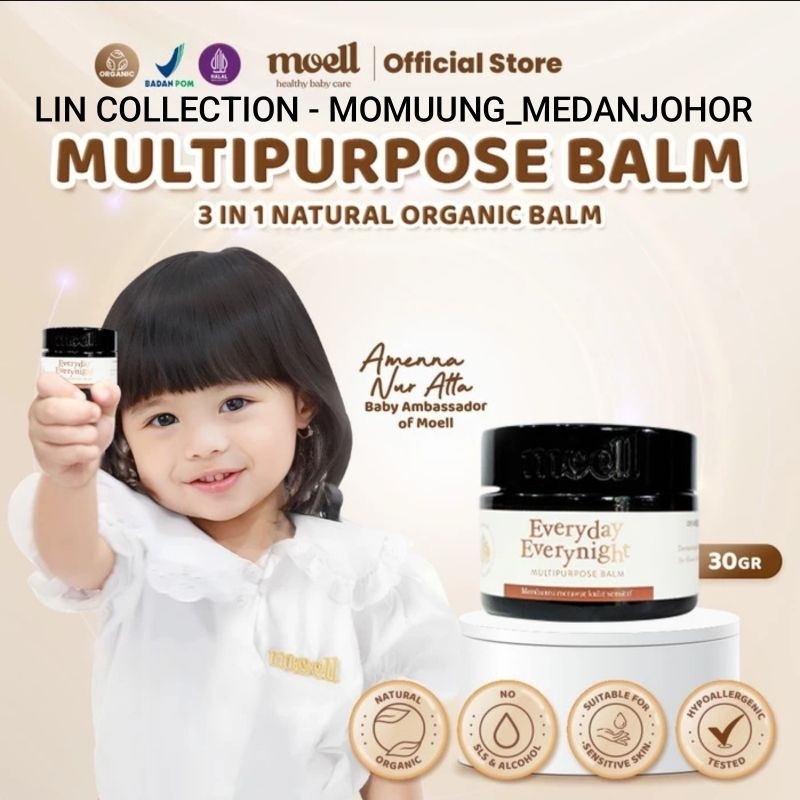 Jual Moell - Multipurpose Balm 30gram / Balm untuk anak terutama kulit ...