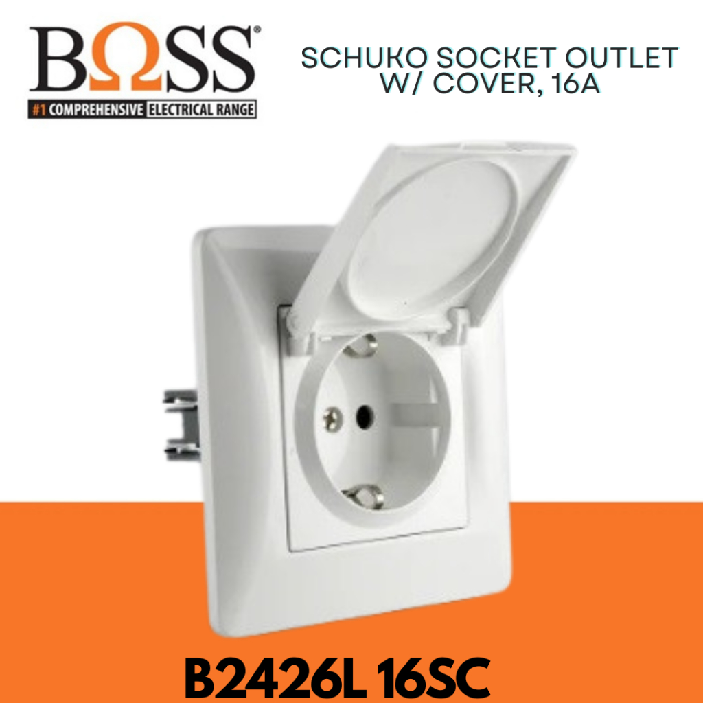 Jual Boss / Stop kontak Cover B2426L/16SC / Stop kontak dengan tutup ...
