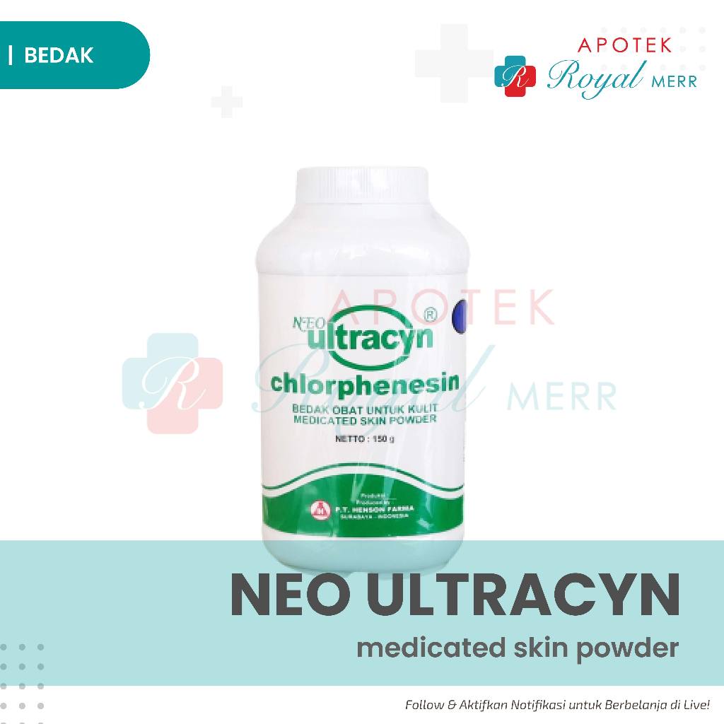Jual NEO ULTRACYN Bedak Gatal 150gr (HIJAU) | Shopee Indonesia