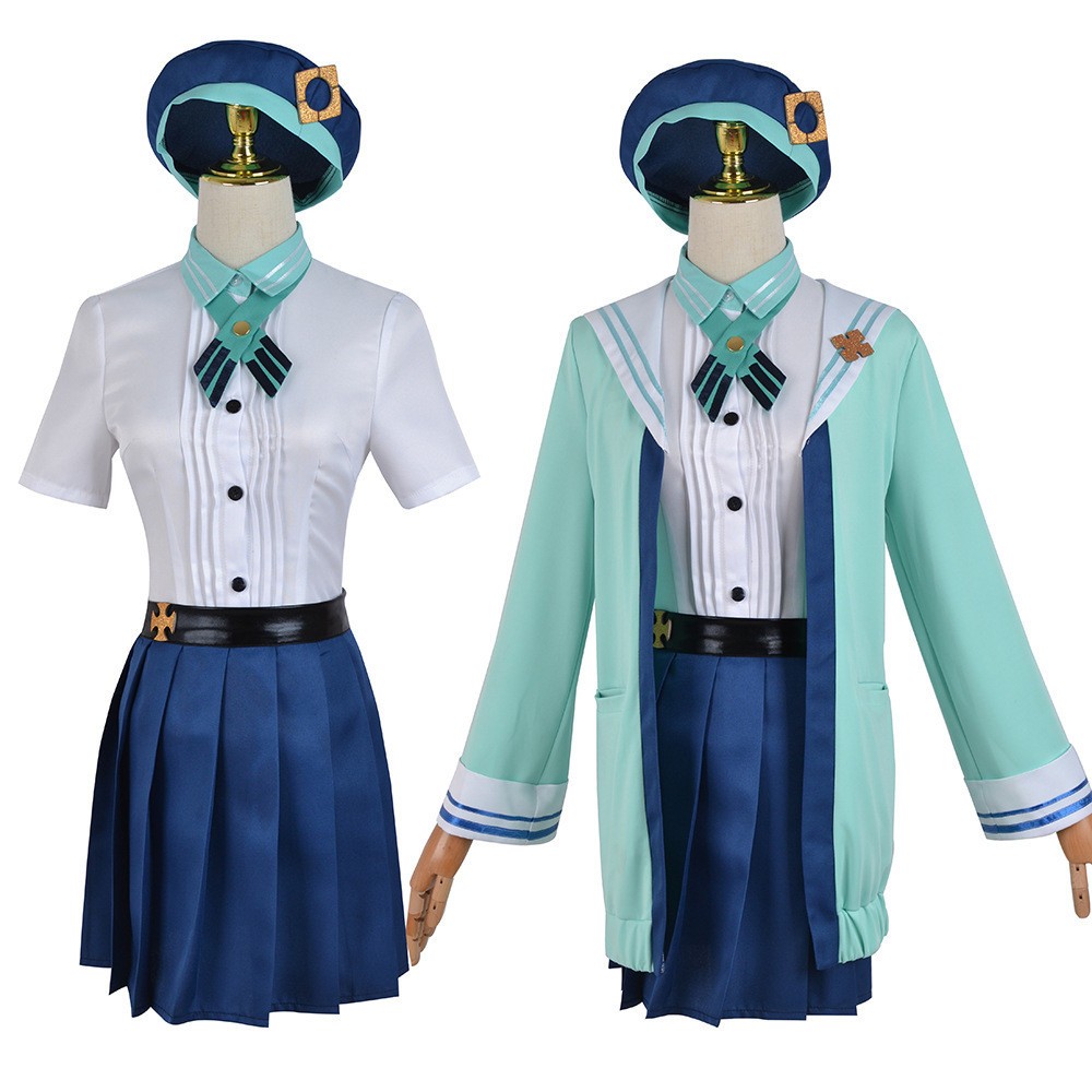 Jual Anime Game Genshin Impact Sucrose JK Uniform Cosplay Clothing Full ...
