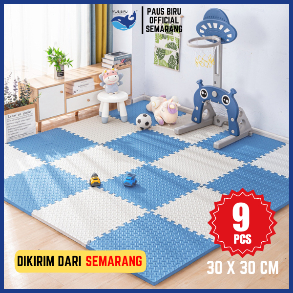 Jual PAKET ISI 9 PCS !! Matras Evamat 30x30cm 12mm Matras Puzzle Karpet ...