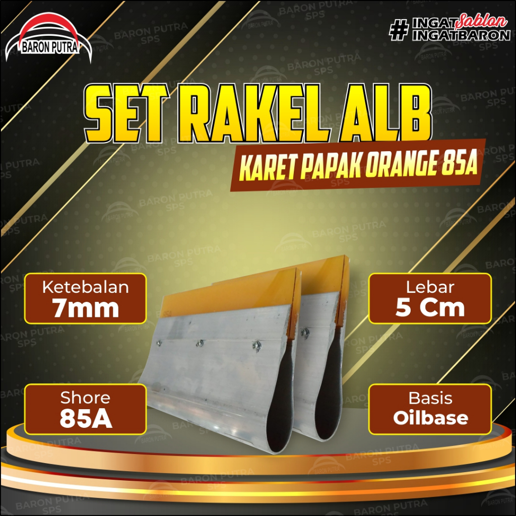 Jual SET RAKEL ALB KARET PAPAK ORANGE 85A 28CM | Shopee Indonesia