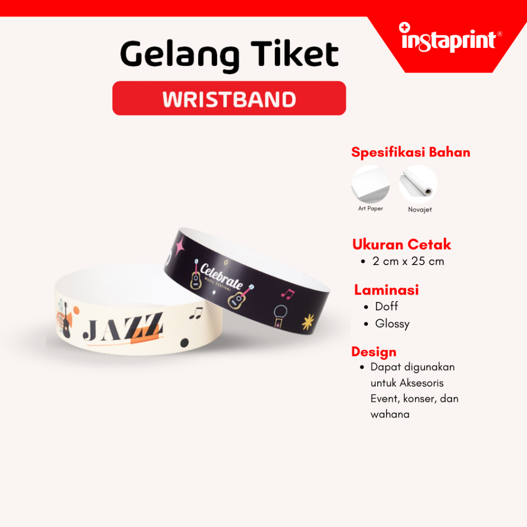 Jual Gelang Tiket Acara / Gelang Event / Gelang Wahana / Gelang Konser ...
