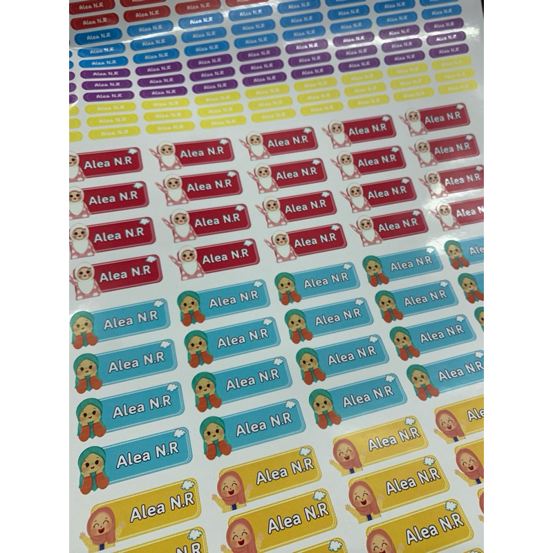Jual Stiker label nama untuk buku tulis vynil cutting | Shopee Indonesia