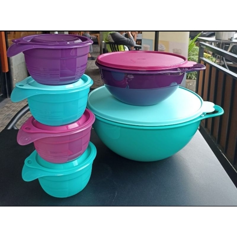Jual versace bowl/bowl Tupperware/mangkok Tupperware/mangkok ungu ...