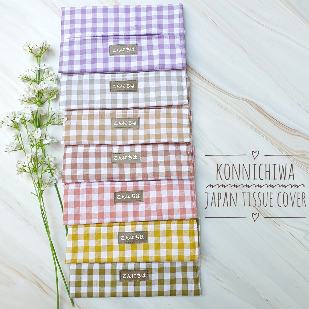 Jual Konnichiwa Tissue Box Cover Fabric Aesthetic Estetik Tempat Tisu ...