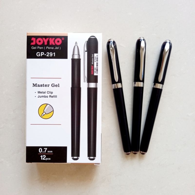 Jual [ LUSIN MURAH ] Pulpen Gel Pen Pena Jel 0.7 mm Joyko GP - 291 Master Gel | Shopee Indonesia