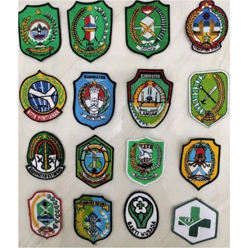 Jual Atribut Badge Bordiran Logo Dinas Pemda Kabupaten | Shopee Indonesia
