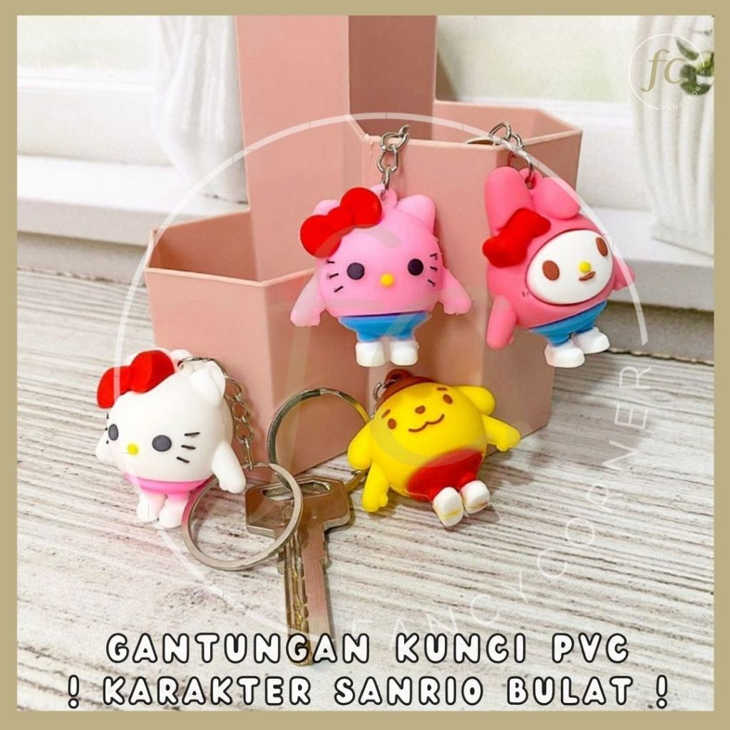 Jual Gantungan Kunci / Rubber Keychain Kartun Animasi Jepang Sanrio San ...