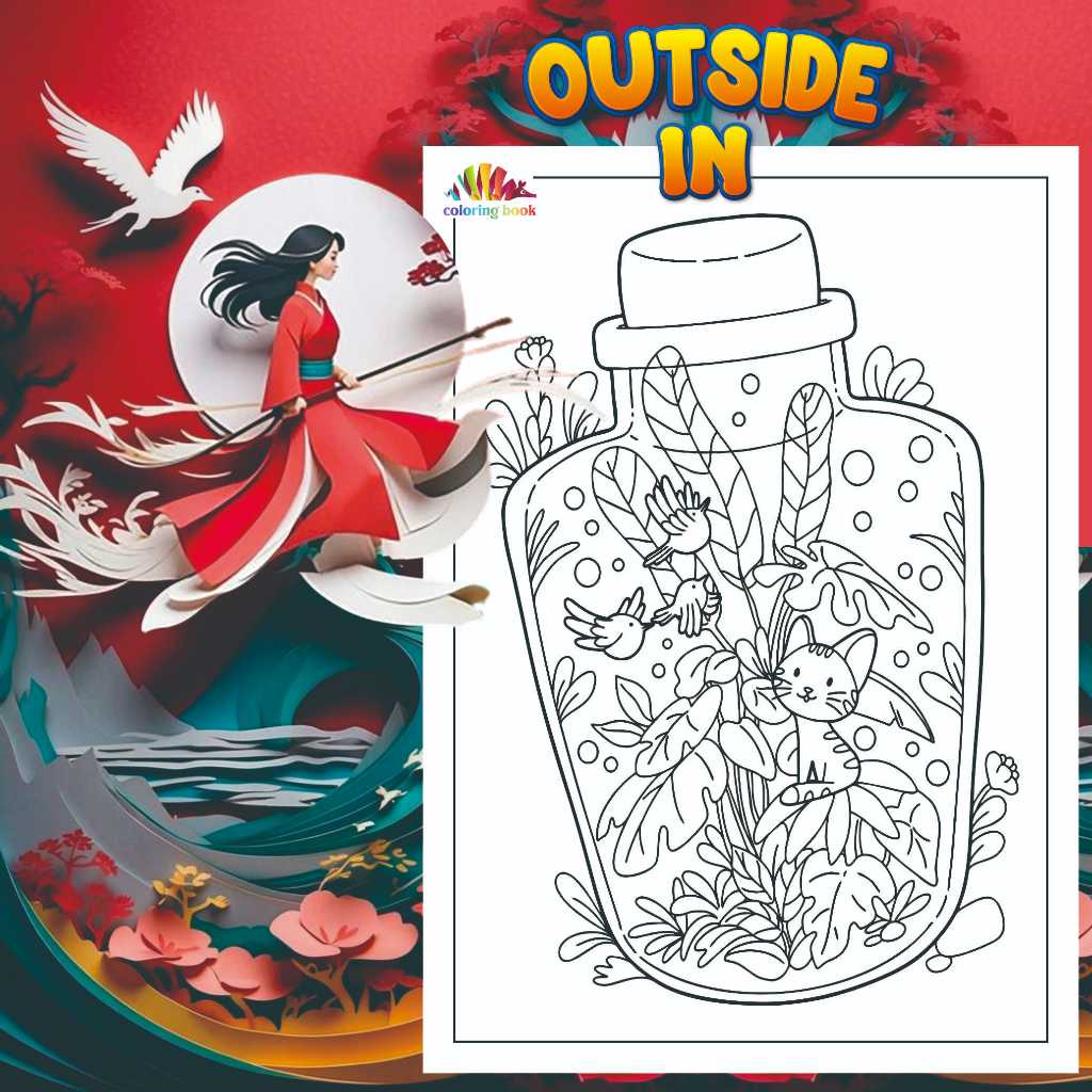 Jual KERTAS MEWARNAI / COLORING / KERTAS GAMBAR / OUTSIDE IN / KERTAS ...