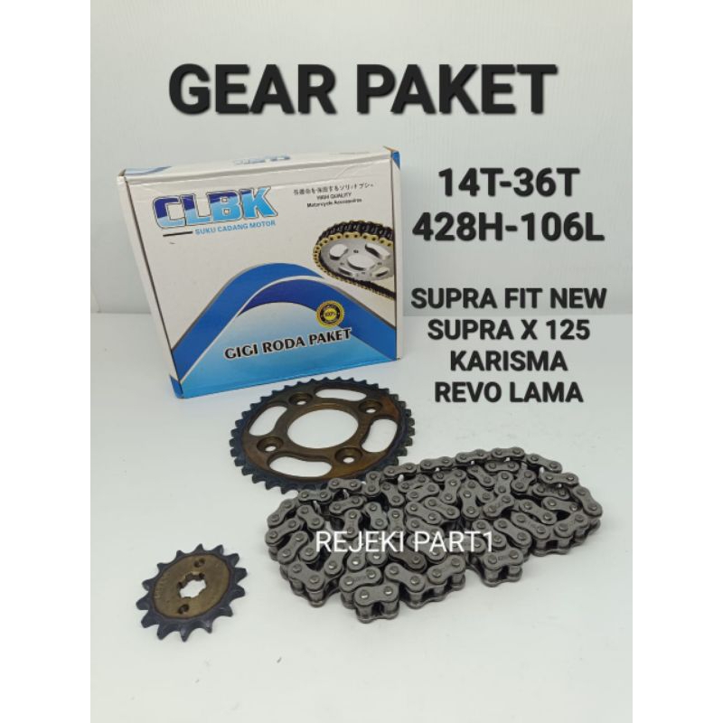 Jual GEAR GIR PAKET SUPRA FIT NEW / FIT NEW / KARISMA / REVO LAMA / KPH / KHARISMA / SUPRA X 125 ...
