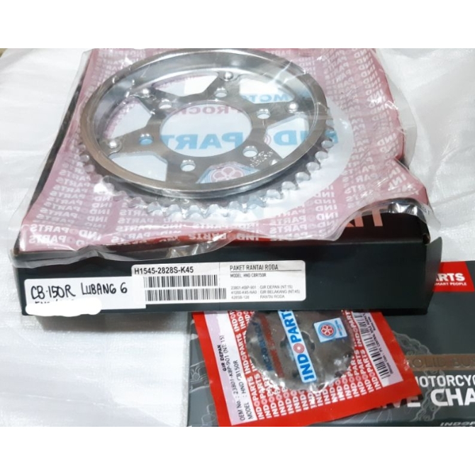 Jual GEAR GER SET CBR NEW 2019 LUBANG 6 INDOPARTS K45 | Shopee Indonesia