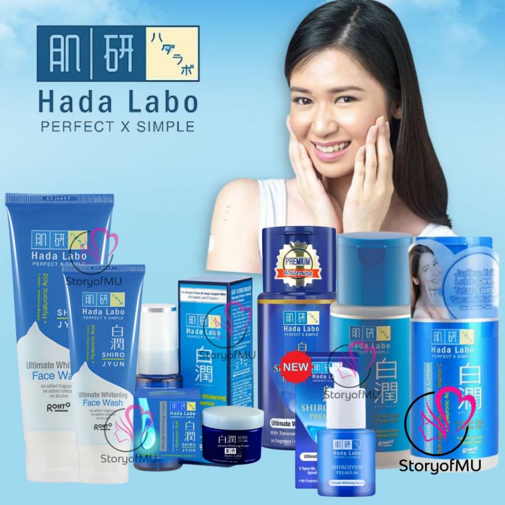 Jual HADA LABO Shirojyun Ultimate Whitening - Face Wash 50g / 100g ...