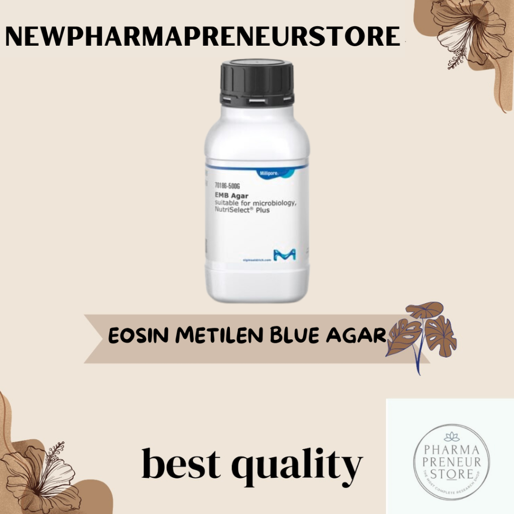 Jual EOSIN METHYLENE BLUE AGAR / MEDIA EMB AGAR PRO ANALISA PER 100 DAN ...