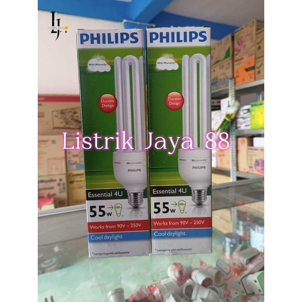 Jual Lampu Philips Essential 45 watt 55 watt | Shopee Indonesia