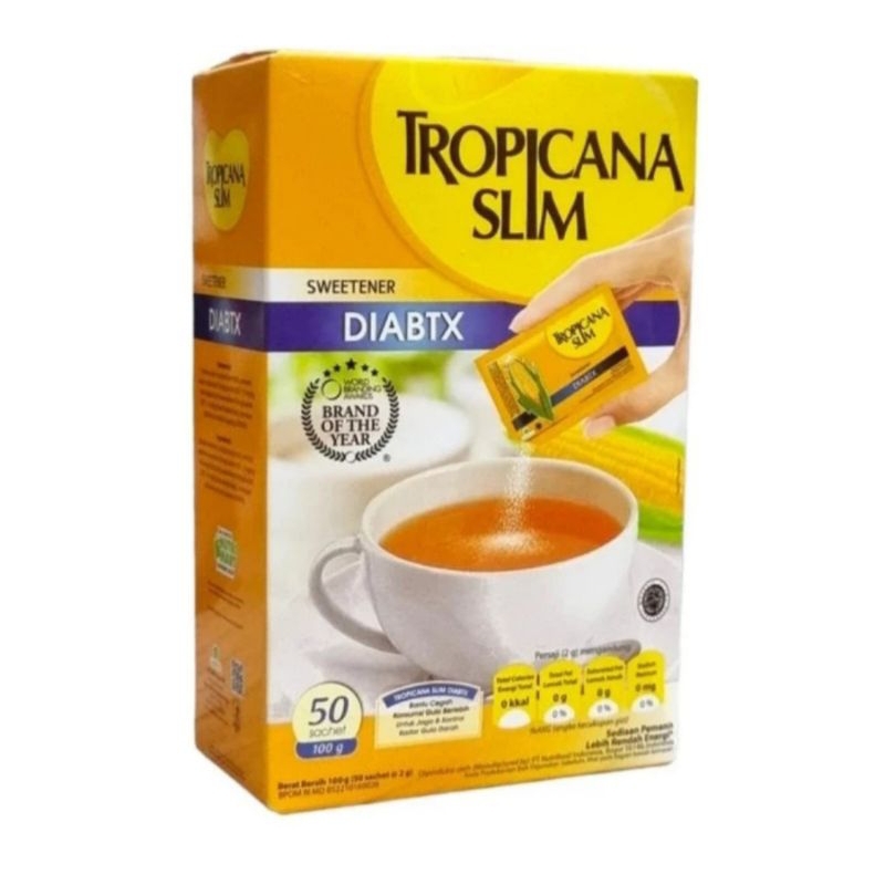 Jual Gula Tropicana slim Diabtx Box 50 Sachet / Promo Gula | Shopee ...
