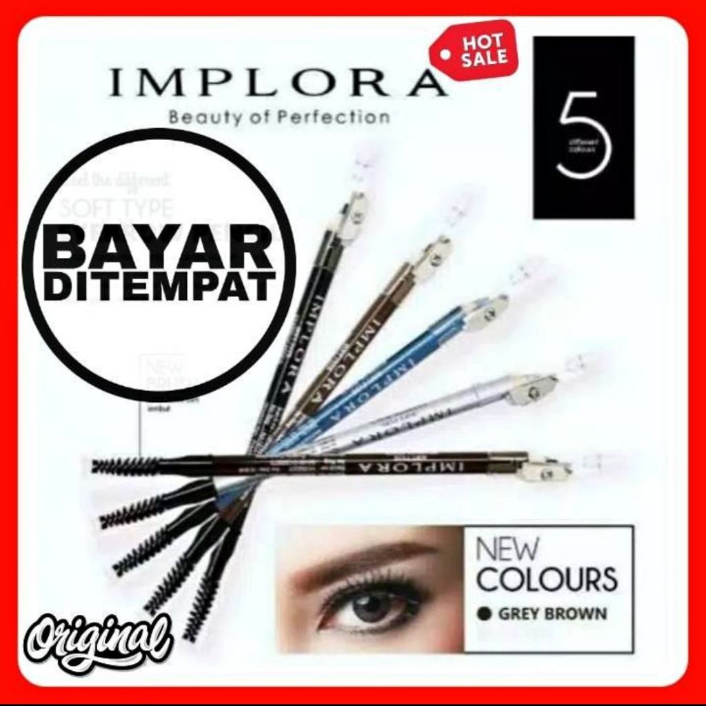 Jual Implora (️BPOM) Pensil Alis 2.5 gram ( soft eyebrow pencil ...