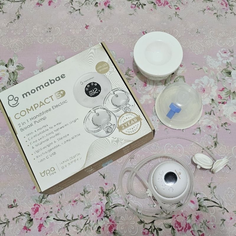 Jual Momabae Compact S+ pompa asi handsfree electric breastpump double ...