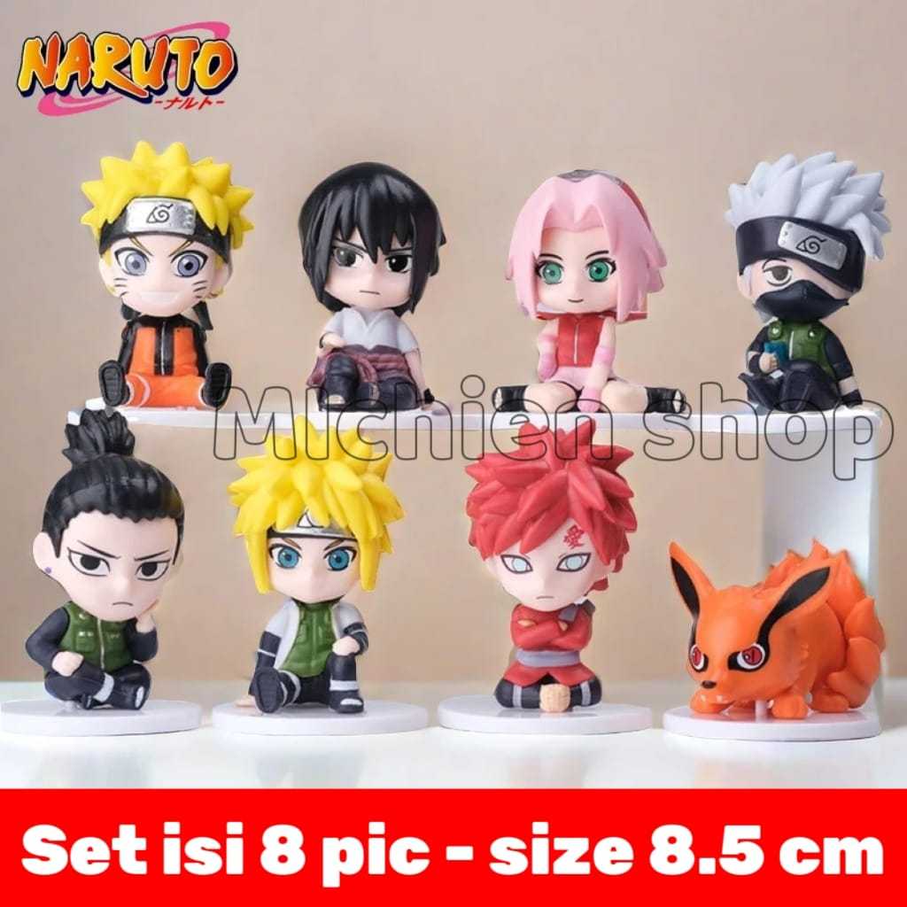 Jual Naruto Biju Minato Gaara Sasuke Sakura Set isi 6pcs Action Figure ...