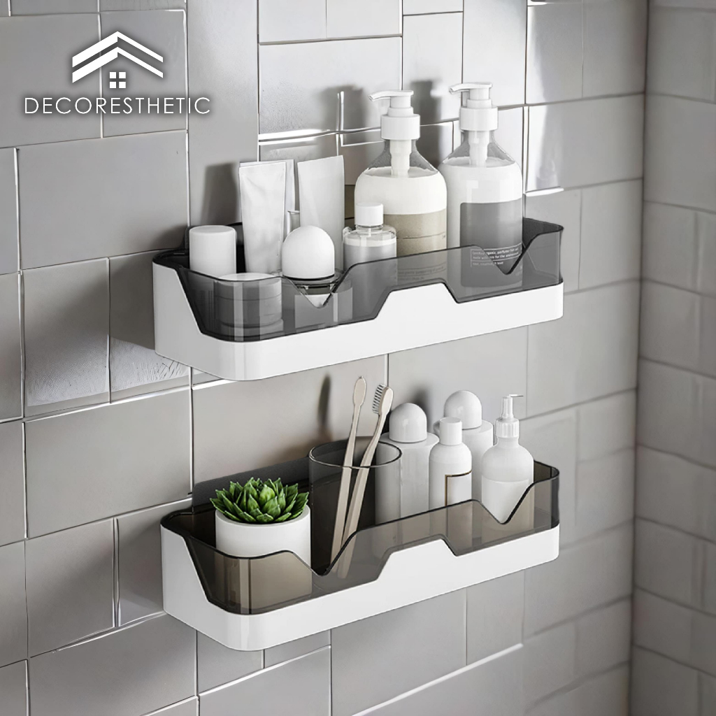 Jual Rak Gantung Tempel Dinding Kamar Mandi Storage Organizer Rack ...