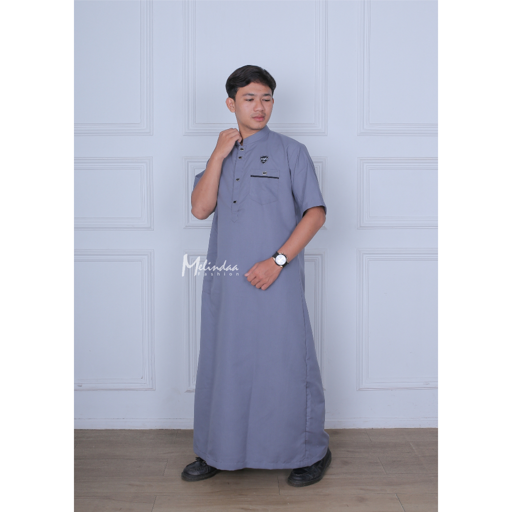 Jual GAMIS PRIA REMAJA DEWASA LENGAN PENDEK MODEL KANCING SULTAN DUBAI - JUBAH LAKI LAKI MUSLIM ...