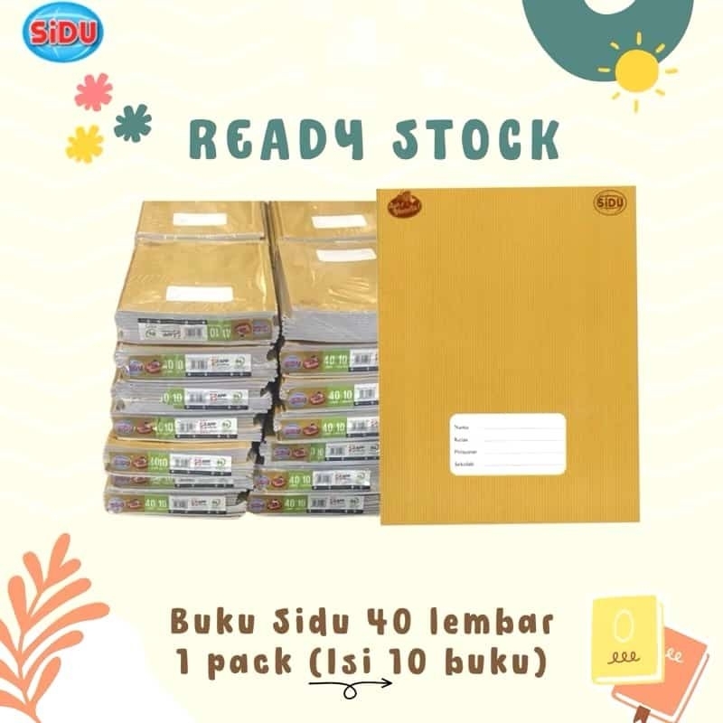 Jual BUKU TULIS SIDU 40 LEMBAR COVER COKLAT (1 PAK ISI 10) | Shopee ...